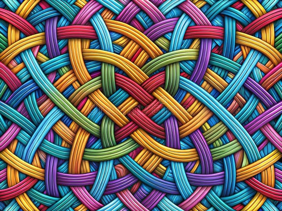 Mesmerizing Interwoven Line Patterns a Symphony of Textures Colors and ...