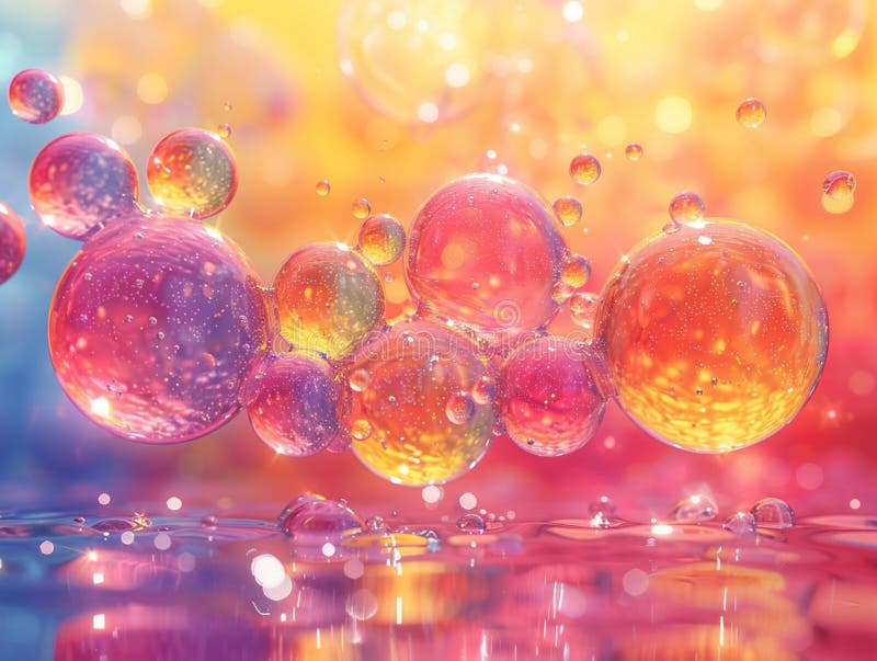 "Mesmerizing Water Bubbles: a Spectacular Symphony of Nature" Stock ...
