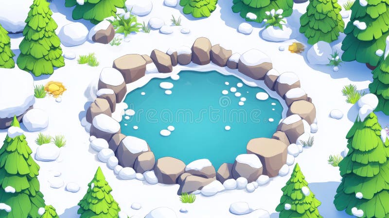 Dive into this Charming Winter Landscape Featuring a Snowcovered Forest ...