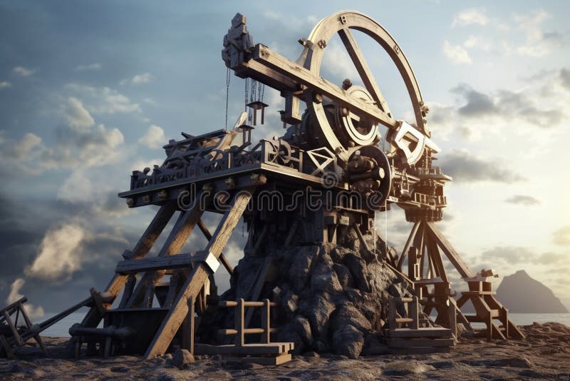 Dive into a Collection of Medieval Siege Weapons Stock Illustration ...