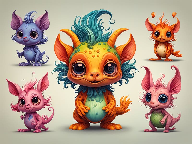Dive into the Colorful World of Whimsical Cartoon Creatures - Generated ... Dive into the Colorful World of Whimsical Cartoon Creatures - Generated ...