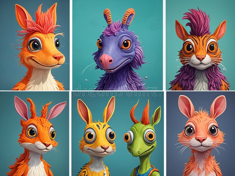 Dive into the Colorful World of Whimsical Cartoon Creatures - Generated ... Dive into the Colorful World of Whimsical Cartoon Creatures - Generated ...