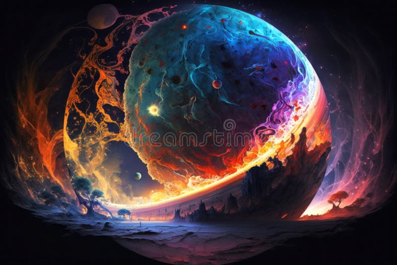 Dive into the Cosmic Clash of Elements with this Breathtaking Space ...