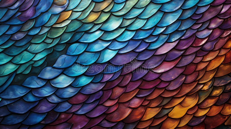 Dive into a Creative World with Our Artistic Fish Scale Design ...
