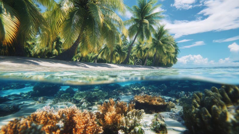 Explore the Breathtaking Beauty of a Tropical Paradise. Vibrant Coral ...