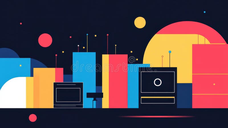 Dive into the Digital World with this Sleek Illustration of an Internet ...