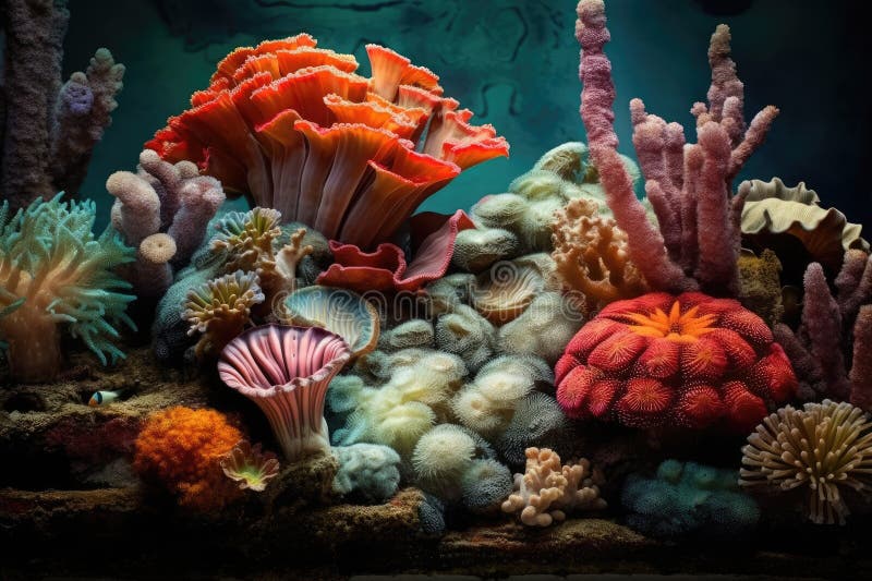 Diverse Coral Reef Ecosystem Stock Image - Image of dive, conservation ...