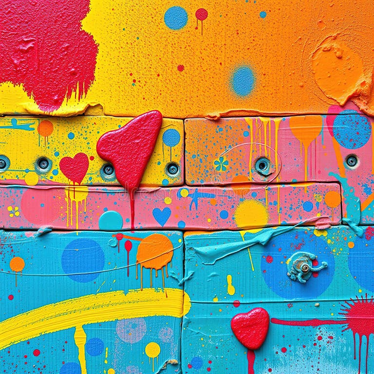 Vibrant Spray Paint Textures Colorful Patterns Abstract Designs for ...