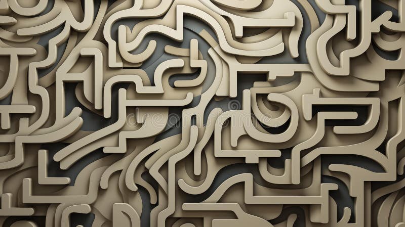 Dive into an Elegant Labyrinth with a Flat Illustration Featuring Soft ... Dive into an Elegant Labyrinth with a Flat Illustration Featuring Soft ...