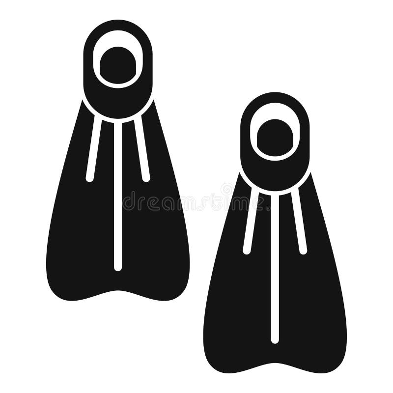 Dive Flippers Icon Simple Vector. Pool Slide Stock Illustration ...