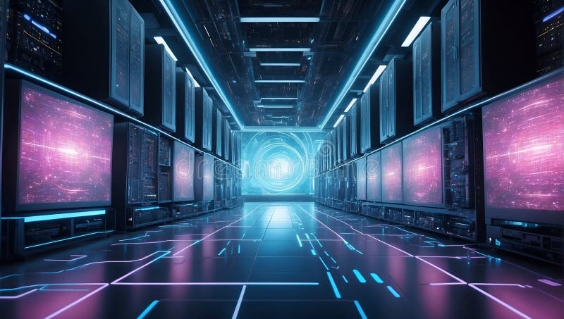 QuantumQuotient S Quantum Nexus. AI Generate Stock Illustration ...