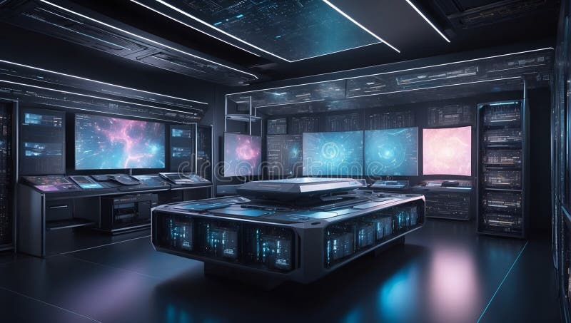 QuantumQuotient: Data Dynamo in 3D. AI Generate Stock Illustration ...