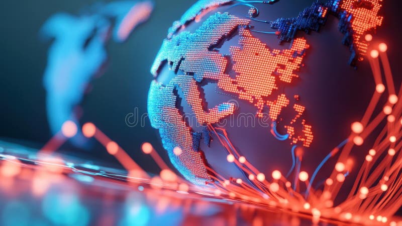 Dive into the Global Connectivity Concept with a Techinspired World Map ...