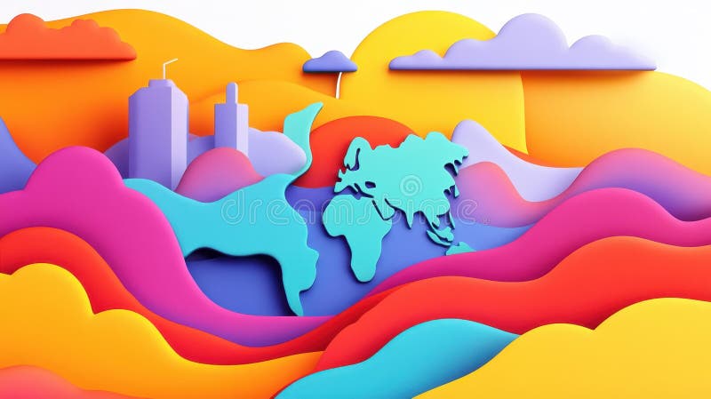Dive into the Global Connectivity Concept with a Techinspired World Map ...
