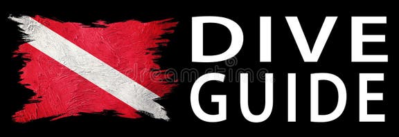 Dive Guide, Diver Down Flag, Scuba Flag Stock Illustration ...