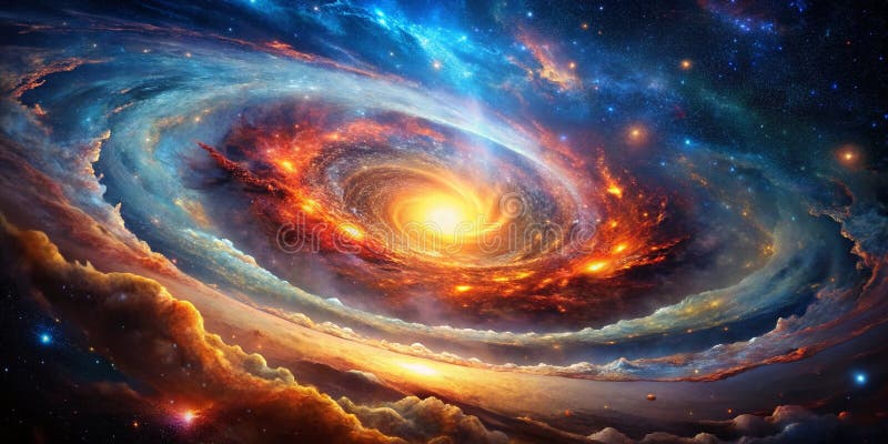 Witness the Spectacular Collision of Cosmic Clouds a Panoramic View of ...