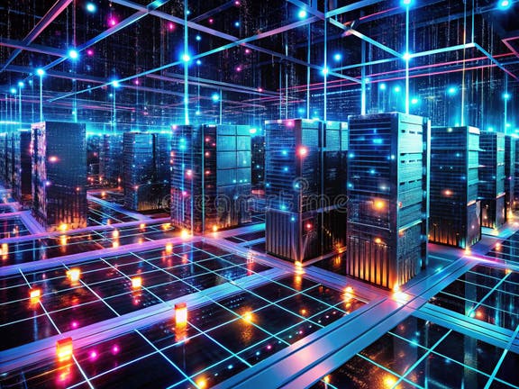 Unveiling the Future of AI a Complex Network of Circuits Neon Servers ...