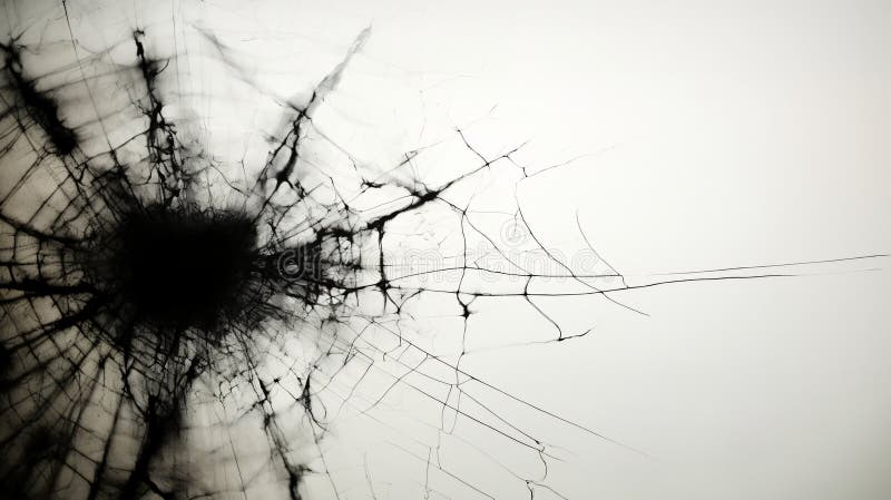 Abstract Neuron Cracks: Monochrome Intricacies Stock Illustration ...