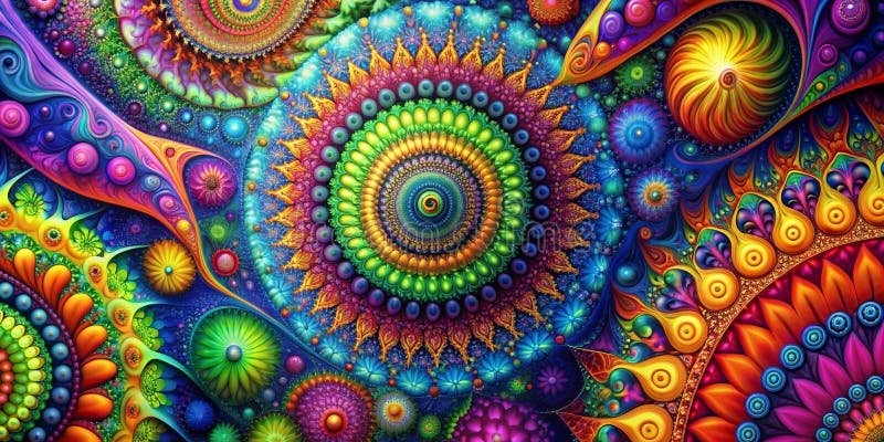 Dive into the Lively Psychedelic Patterns and Get Lost in an Abstract ...