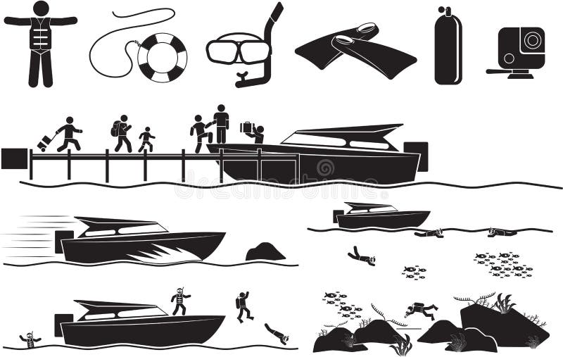 Dive stock vector. Illustration of snorkeling, swim, life - 71022857