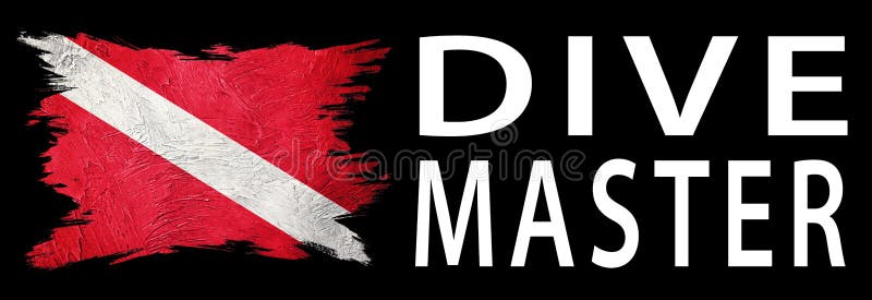 Dive Master, Diver Down Flag, Scuba Flag Stock Illustration ...