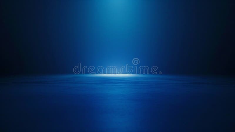 Luminous Depths: Blue Radiance Illuminates the Night Stock Image ...