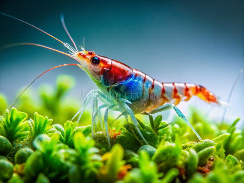 Enchanted Aquarium World a Stunning Macro Closeup of a Tiny Dwarf ...