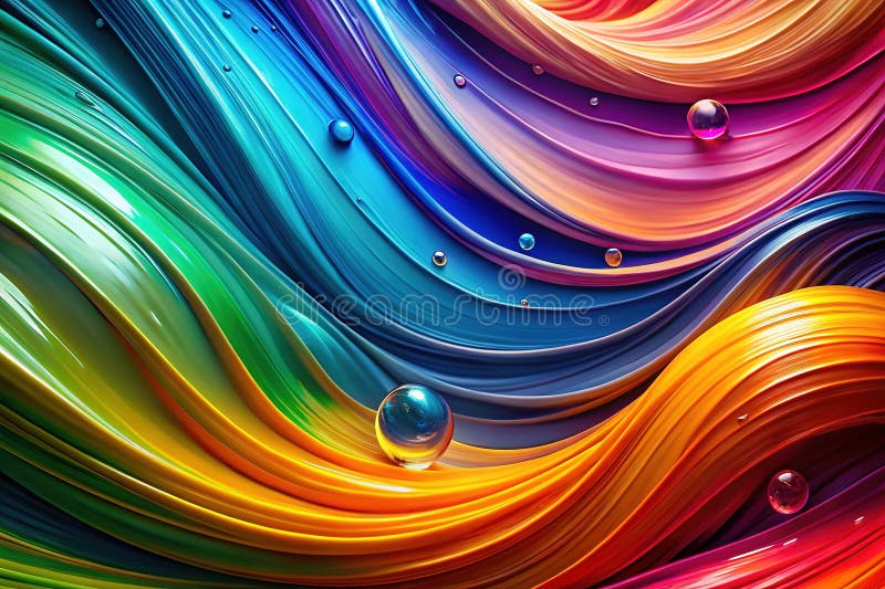 Vibrant Liquid Liner Abstract Background Design Stunning Colorful ...