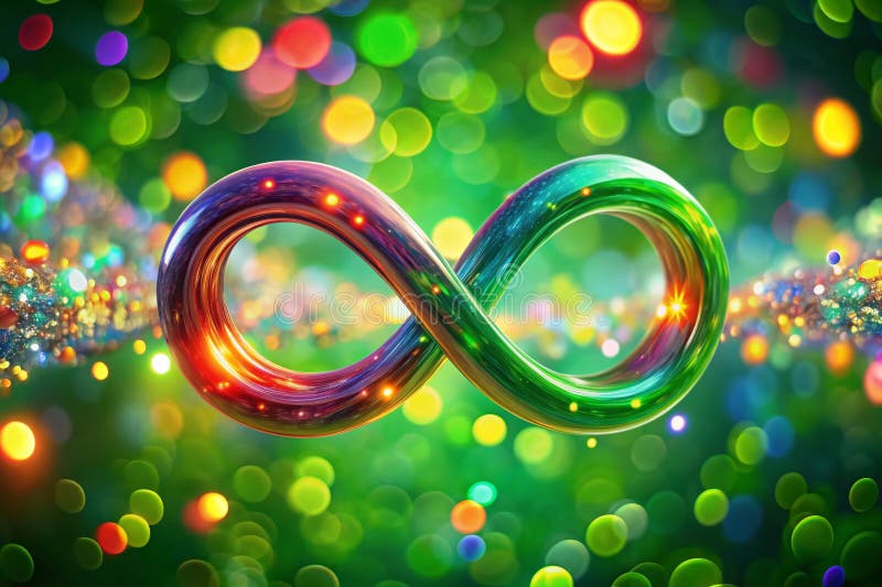 Enthralling Green Screen Animation a Whimsical Infinity Loop Featuring ...