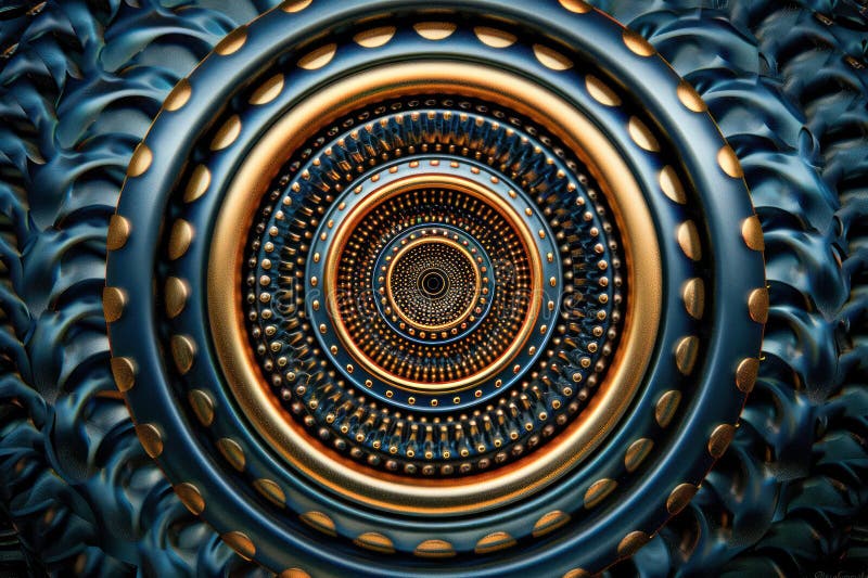 Abstract Circular Geometric Forms in Digital Art, a Mesmerizing Visual ...