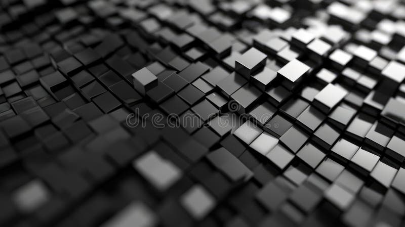Monochrome Mosaic: Exploring the Pixelated Symphony Stock Photo - Image ...