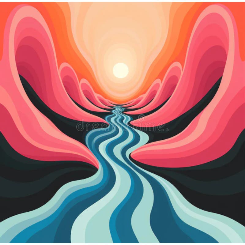 Dive into the Mesmerizing World of Optical Illusion Stock Illustration ...