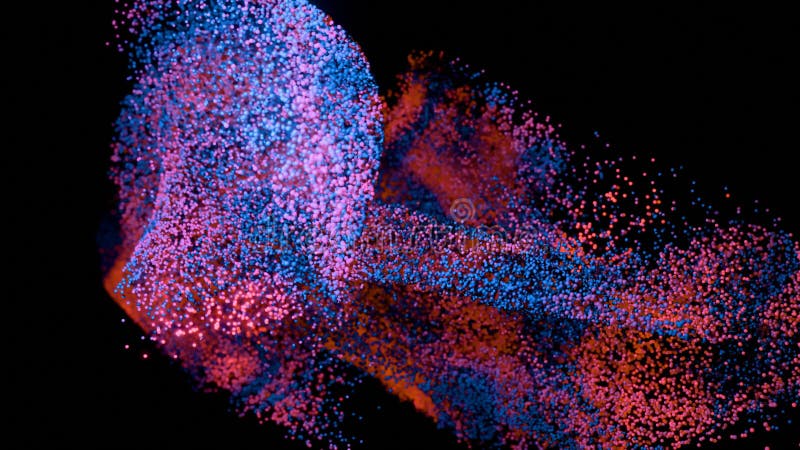 Colorful Particle Dynamic Loop Animated Background Stock Video - Video ...
