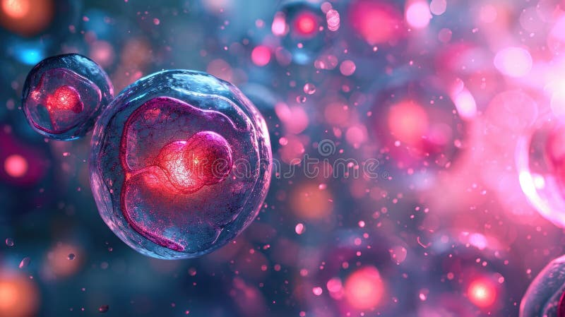 Dive into the Microscopic Realm: a Macro View of a Human Cell Section ...