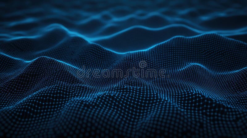 Dive into a Modern Tech World with 3D Grid Surfaces and Vibrant ...