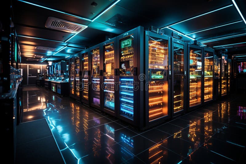 Digital Heartbeat: Server Room Powering Modern Data Analysis & Storage ...