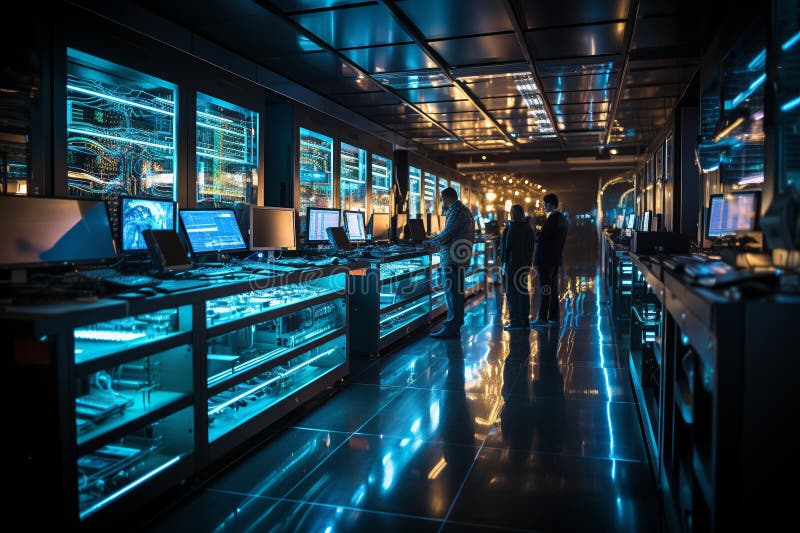 Digital Heartbeat: Server Room Powering Modern Data Analysis & Storage ...