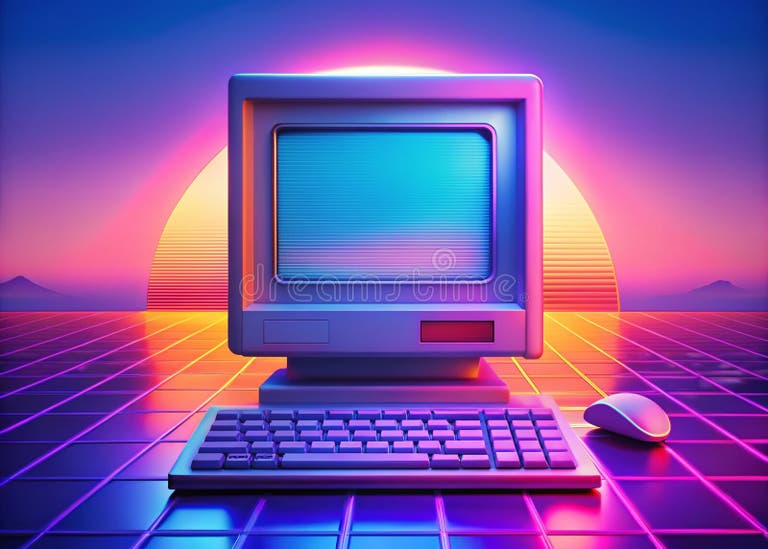 Dive into the Nostalgic Digital Realm Explore a Y2K Retro Computer ...