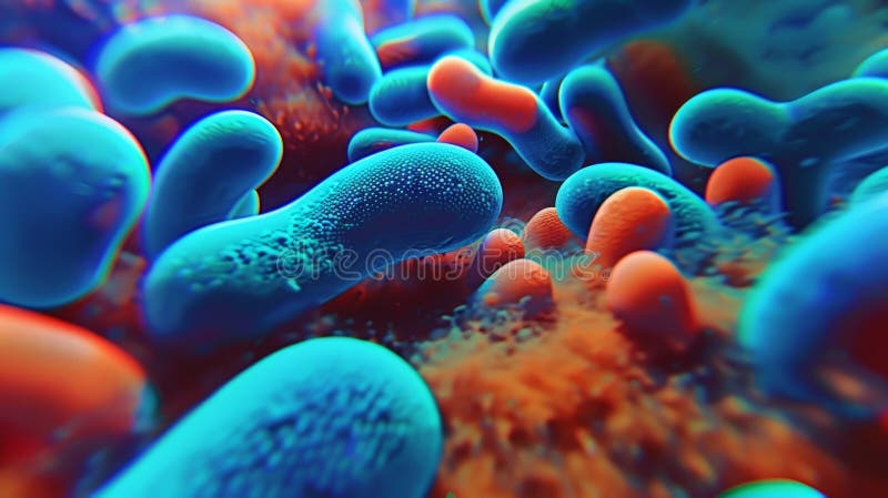 Scientific Exploration: Ultra-Realistic Microscopic Ecosystem Stock ...