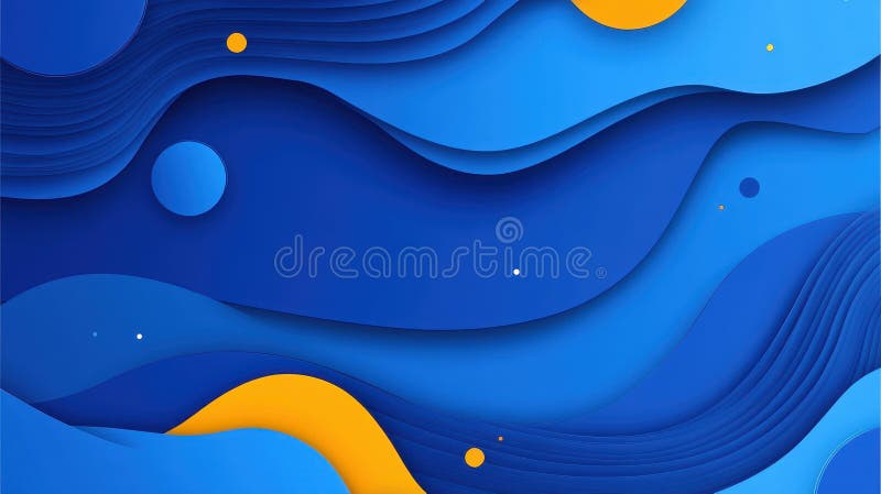 Dive into a Vibrant Blue Backdrop, Merging Futuristic Tech Elements ...