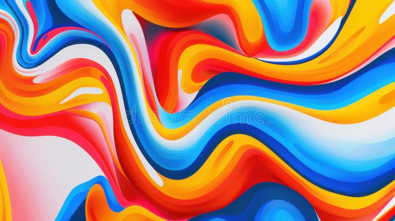 Dive into Vibrant Hues with this Abstract Masterpiece, Featuring ...