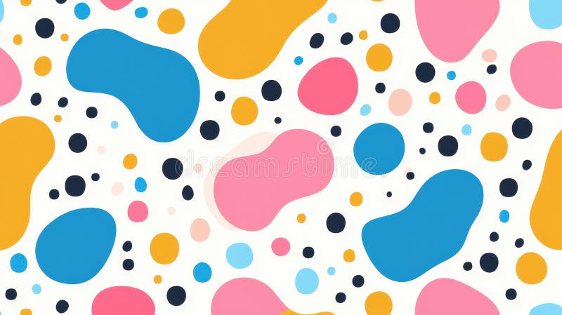 Dive into a Vibrant Pop Art World with this Colorful, Abstract Spotty ...