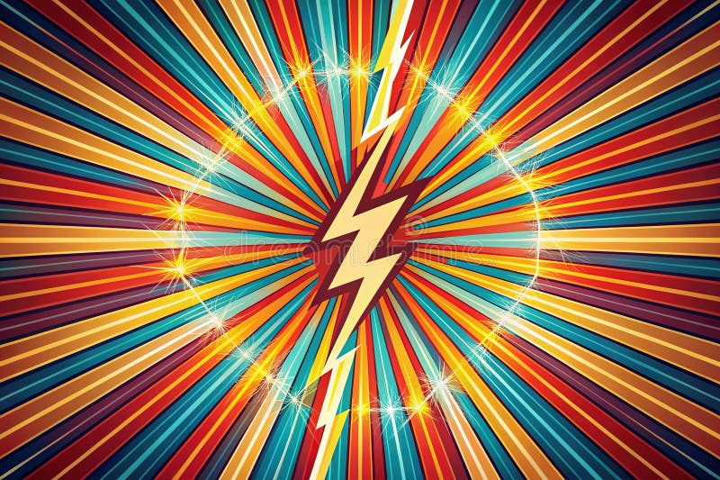 Blast from the Past a Dynamic 1970s Retro Abstract Background Featuring ...