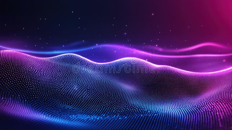 Dive into a Vibrant World of Glowing Particles and Liquid Dots ...