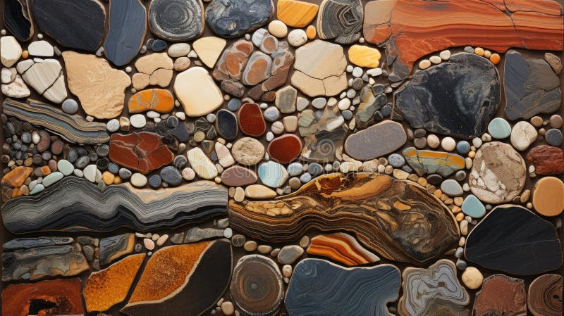 Dive into a Vivid Array of Mineral and Stone Textures. Richly Abstract ...