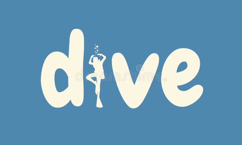 Immersion into a font stock illustration. Illustration of clipart ...