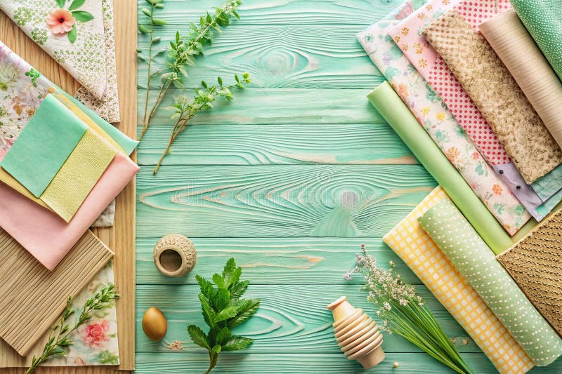 Elegant Pastel Flat Lay Background a Stunning Panoramic Design Perfect ...