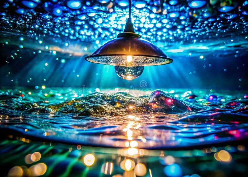 Illuminating the Depths a Stunning Macro Closeup of Sparkling ...