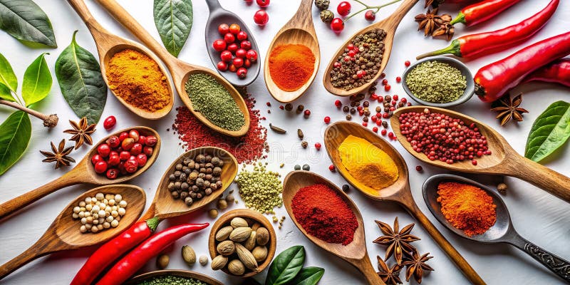 Aromatic Spice Ingredient Frame a Culinary Canvas for Your Next Recipe ...