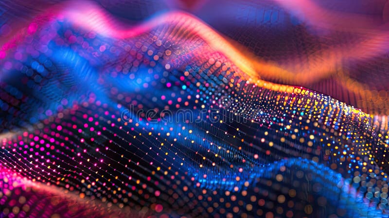 Dive into the World of Nano-tech Dots! Background Microscopic Dot ...